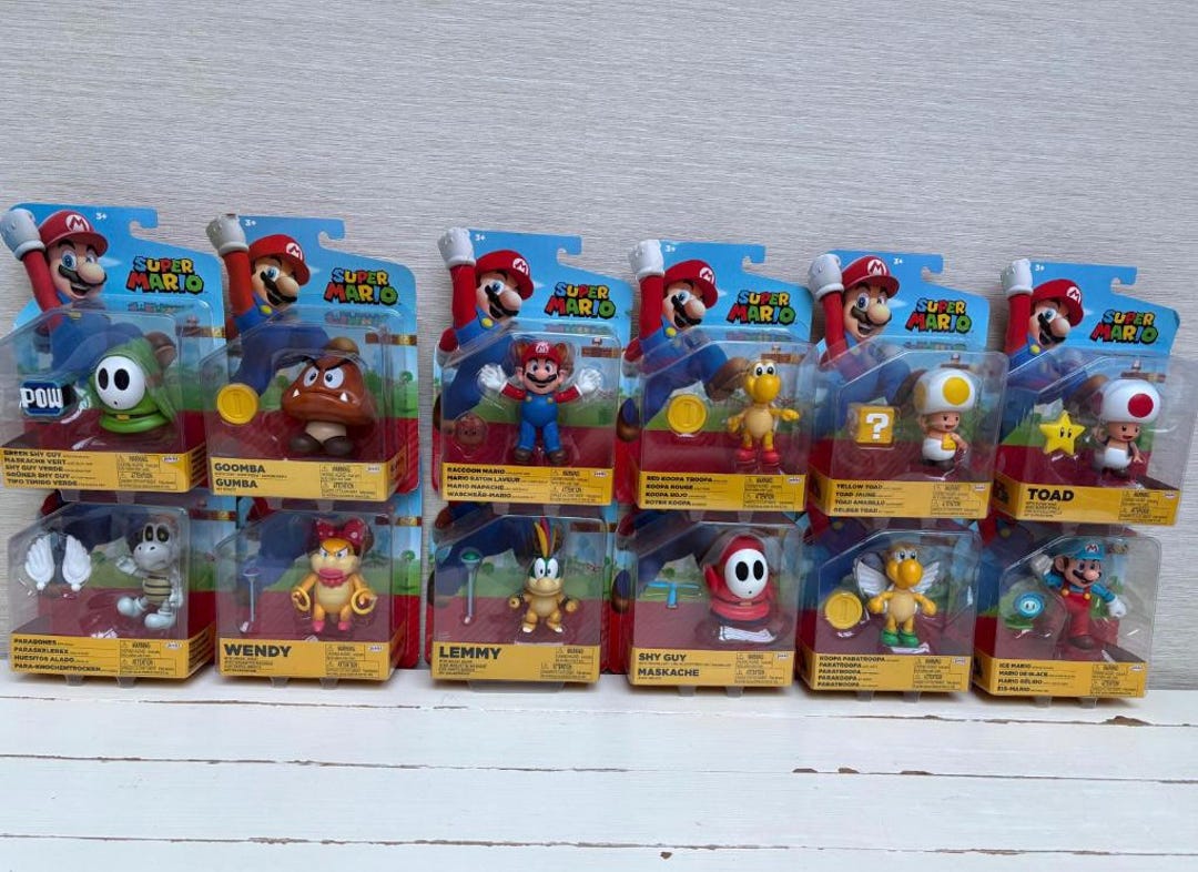 Super Mario Nintendo Plastic Action Figures Jakks - Various Characters ...