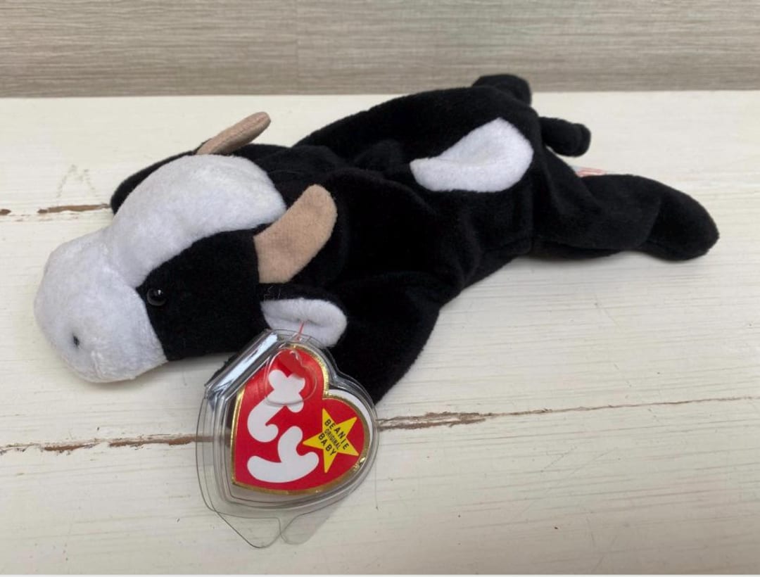 Vintage Ty Beanie Baby Daisy Cow Plush Toy - 1994 With Tag - Etsy