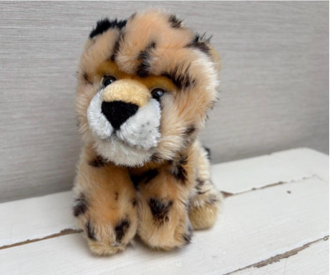 Cheetah Leopard Wild Cat Soft Toy Plush 8" Shades Swift Imports - Etsy
