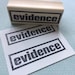 Evidence Rubber Stamp - Etsy