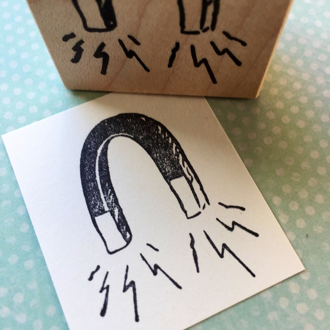 Magnet Rubber Stamp 6664 - Etsy