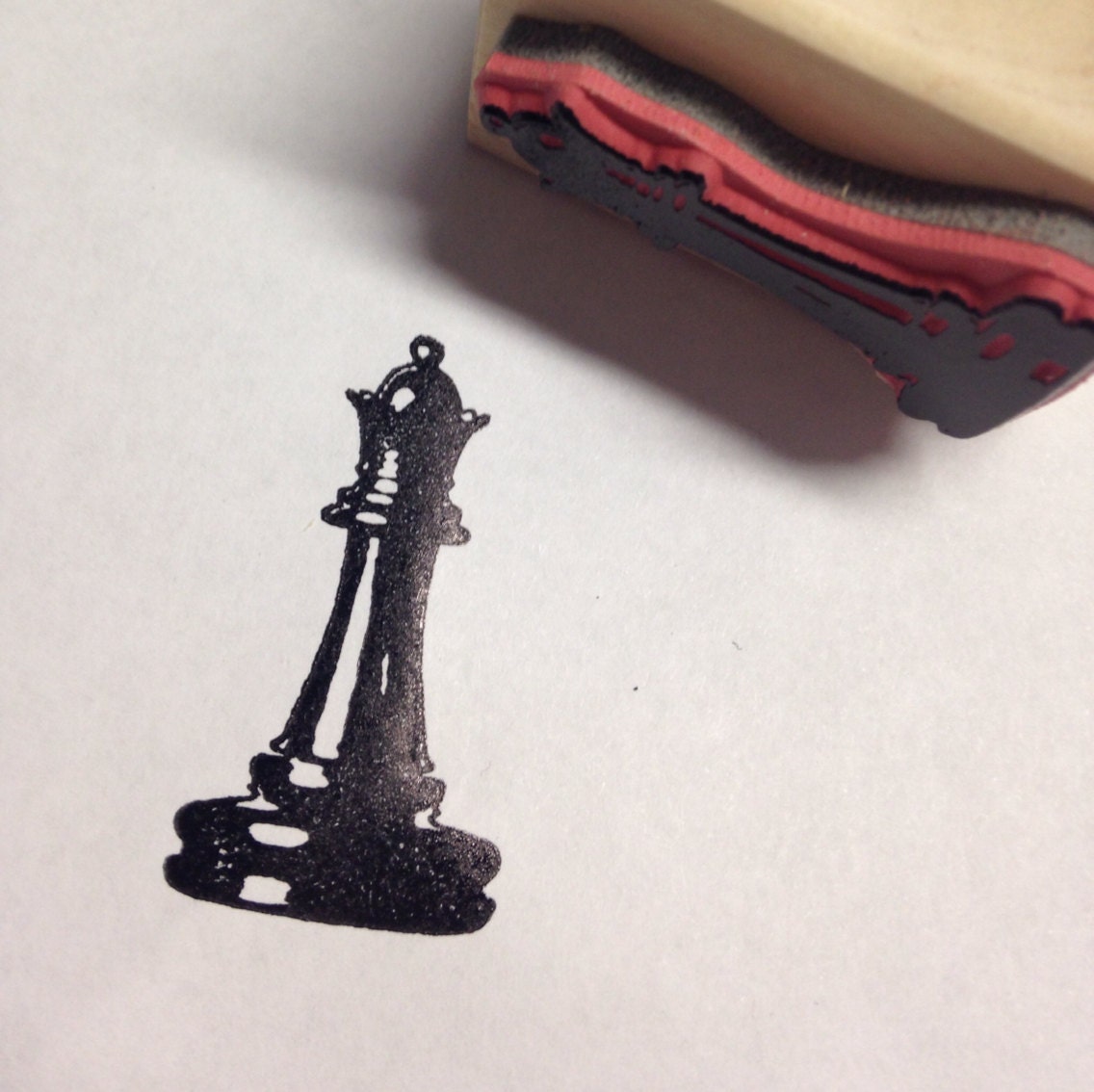 Queen Chess Piece Rubber Stamp 6532 Game Piece Chess Club | Etsy