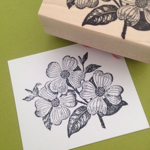 Dogwood Flower Bloom Rubber Stamp 3815T - Etsy
