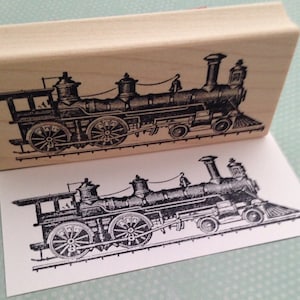Train Engine Rubber Stamp 638 - Etsy