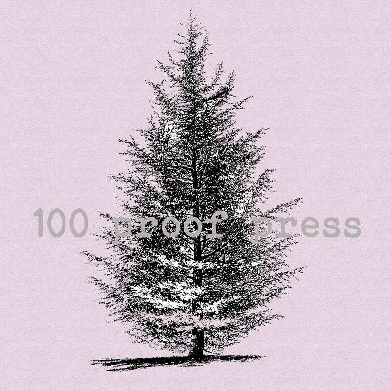 Spruce Tree Wood Mounted Rubber Stamp 3785 - Etsy