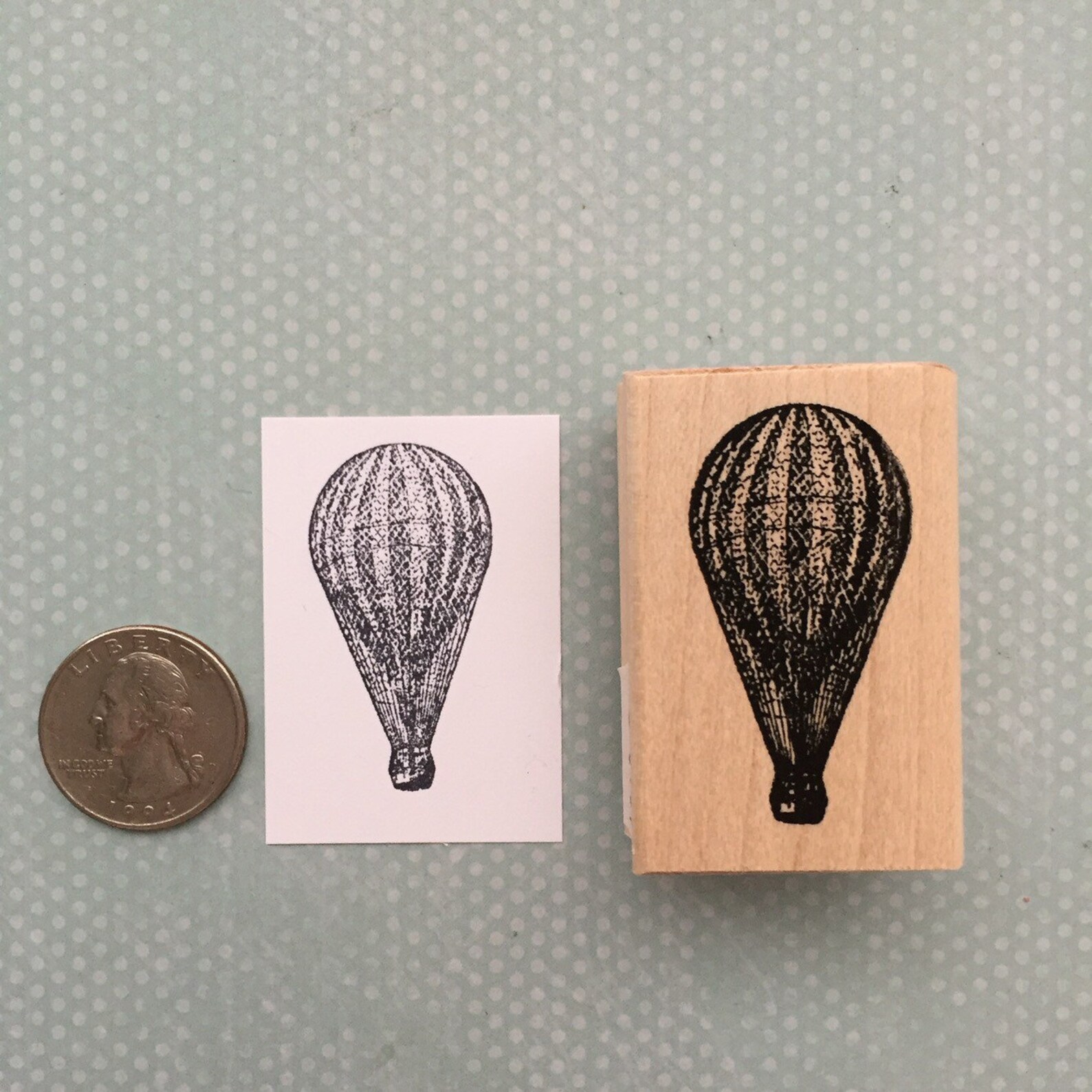 Vintage Hot Air Balloon Rubber Stamp 6435 - Etsy