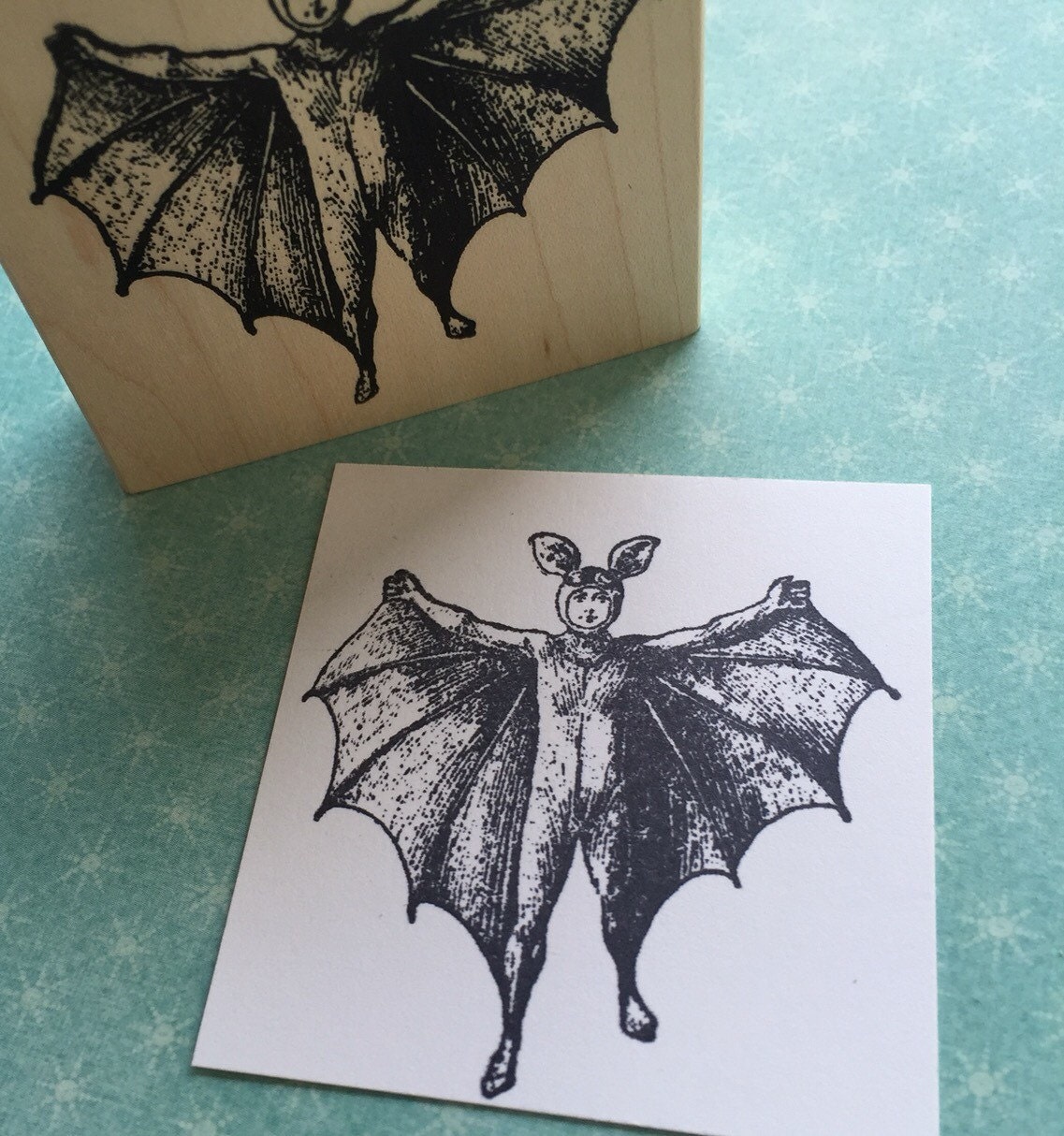 Bat Boy Rubber Stamp 5737 - Etsy