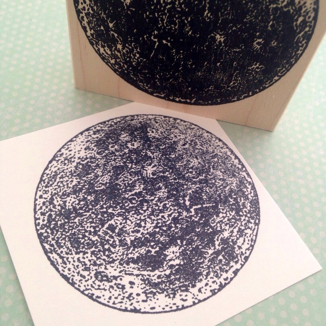 Full Moon Rubber Stamp 5367 - Etsy