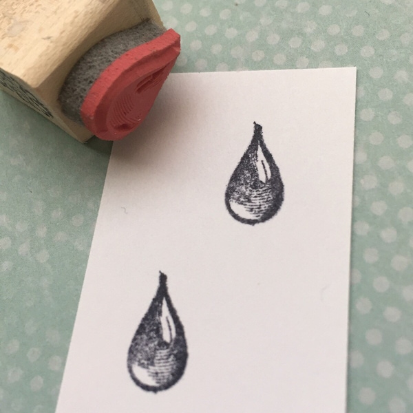 Water Drop Stamp - Etsy