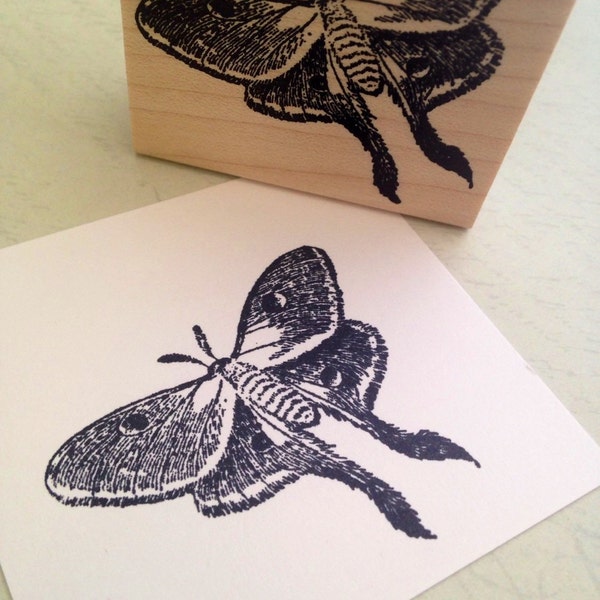 Moth Stamp - Etsy