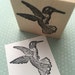 Hummingbird Wood Mounted Rubber Stamp 2097 - Etsy