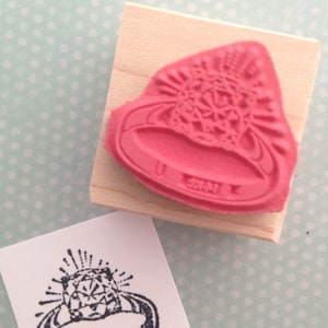 Diamond Ring Wood Mounted Rubber Stamp 5172 - Etsy