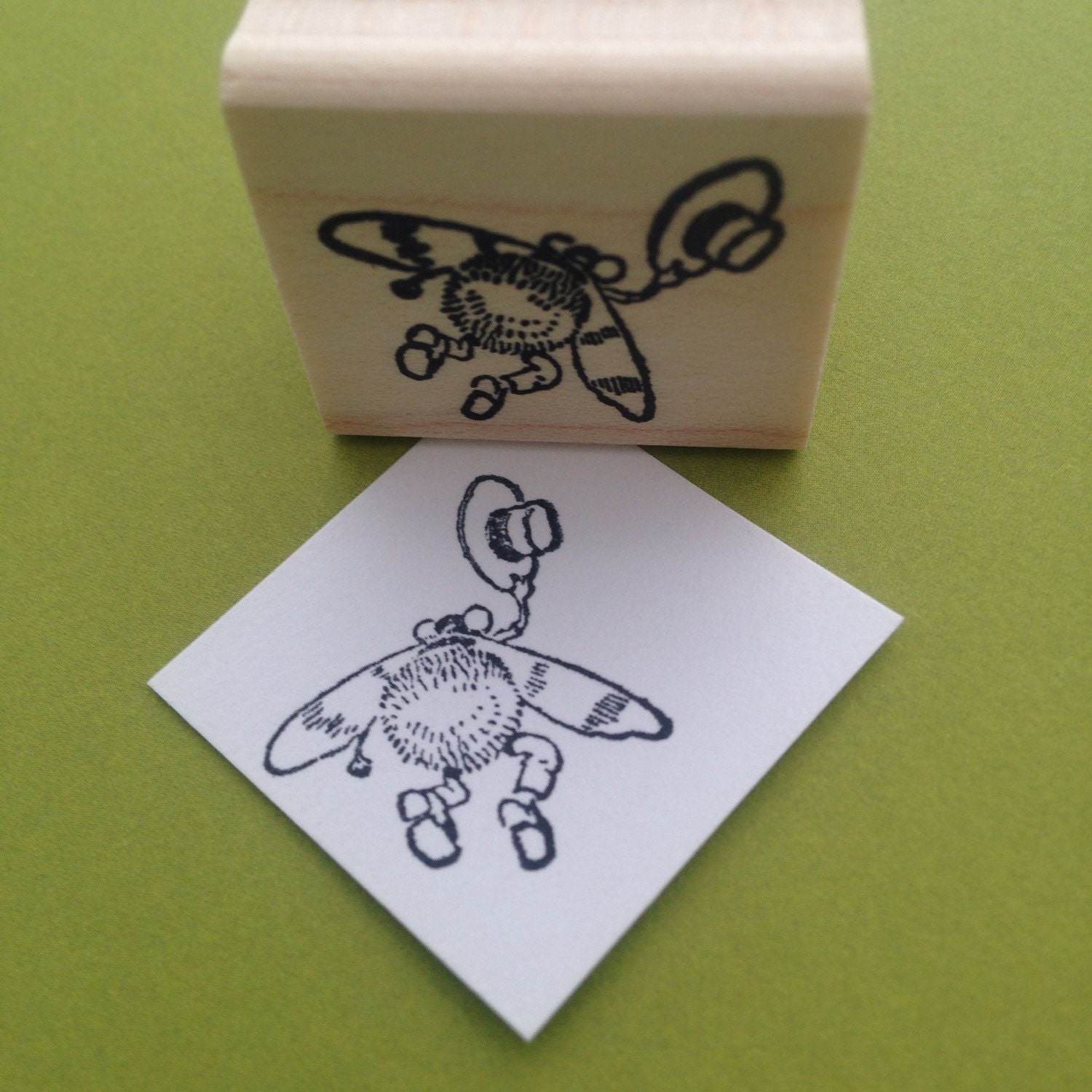 Cute Bug Waving Goodbye Wood Mounted Rubber Stamp 2888 - Etsy