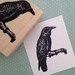 Raven on Branch Rubber Stamp 3863 - Etsy