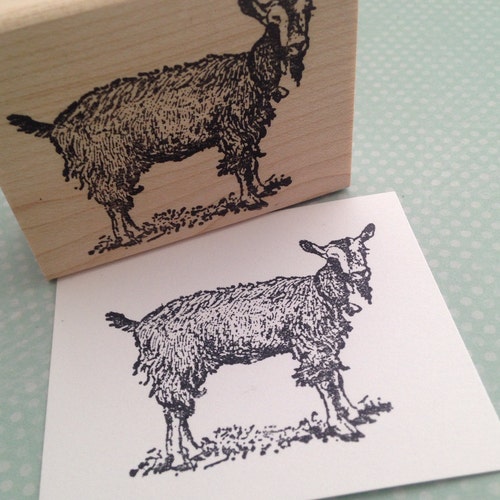 Good Goat Wood Mounted Rubber Stamp 4244 - Etsy