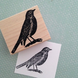 Spring Robin Rubber Stamp 3859 - Etsy