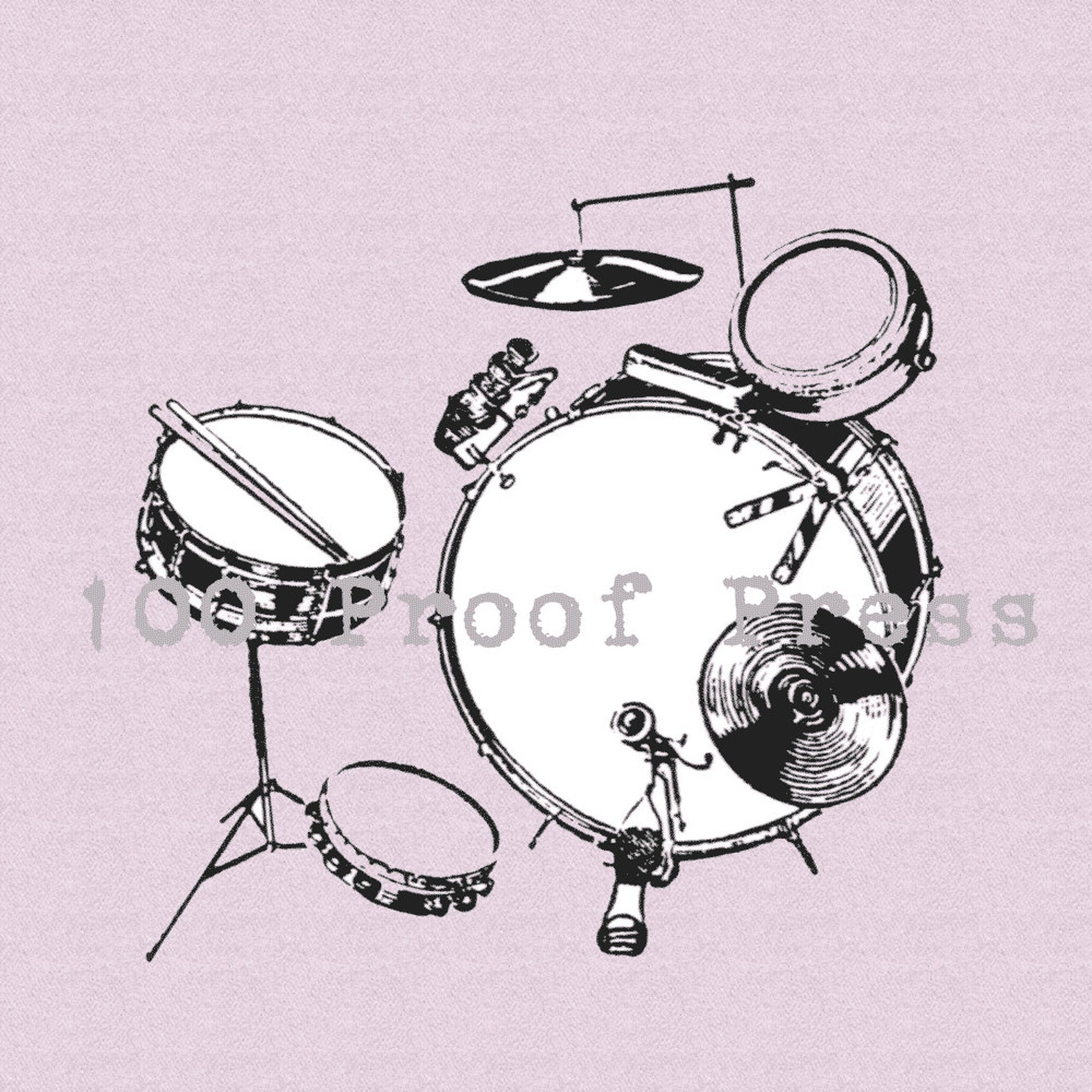 Drum Set Rubber Stamp 4269 - Etsy