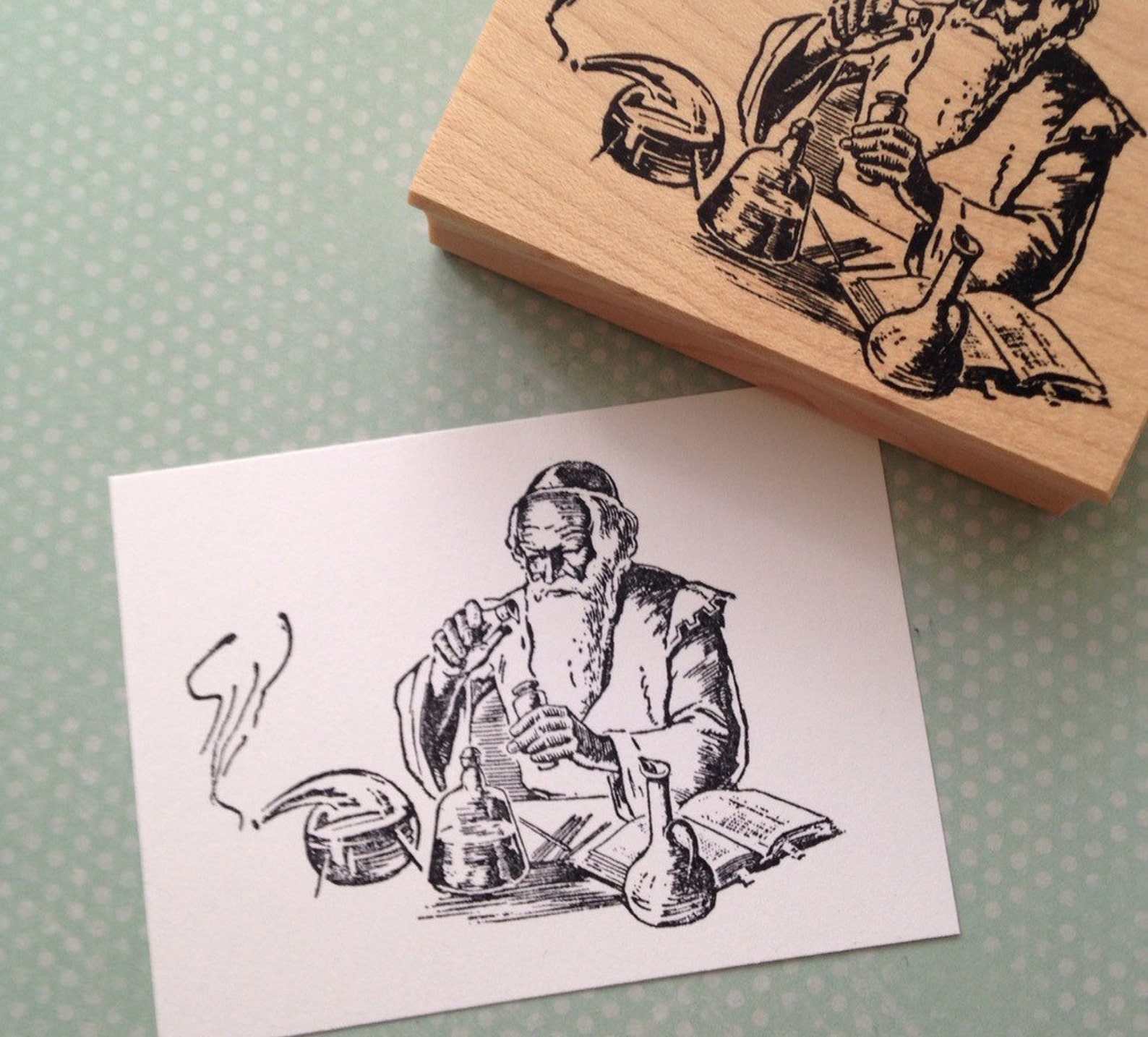 Chemist Wood Mounted Rubber Stamp 2158U - Etsy