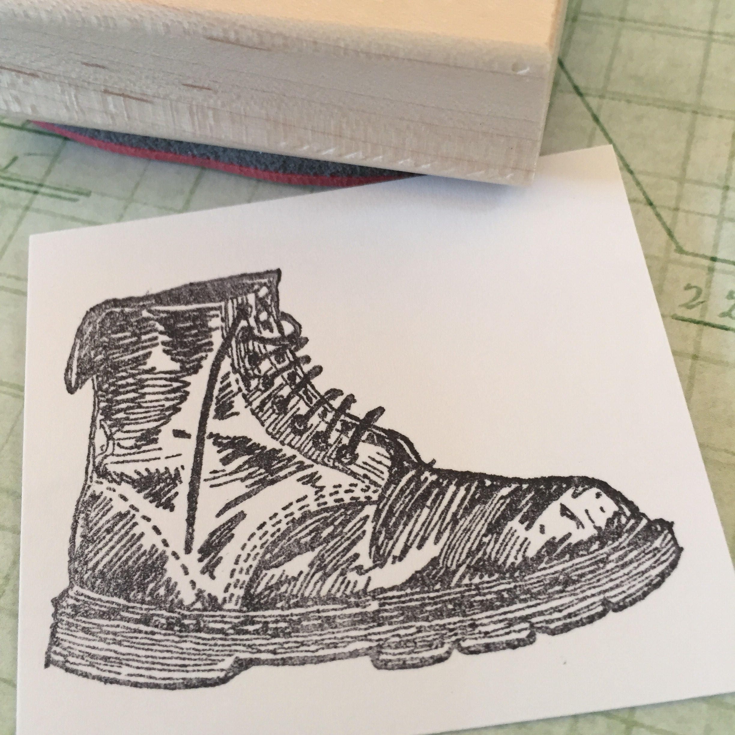 Boot Rubber Stamp - Etsy