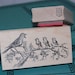 Songbirds Singing Lesson Wood Mounted Rubber Stamp 3313 - Etsy