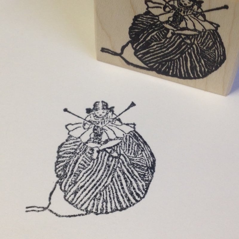 Yarn Rubber Stamp - Etsy