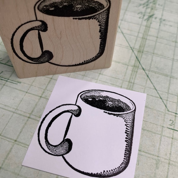 Coffee Cup Stamp - Etsy