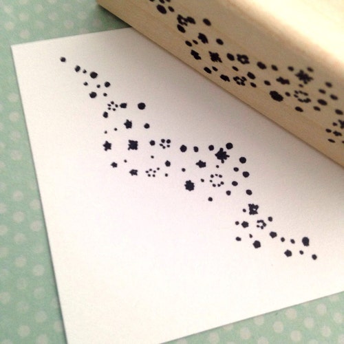 Small Stars Wood Mounted Rubber Stamp 6426 Magic Stars - Etsy