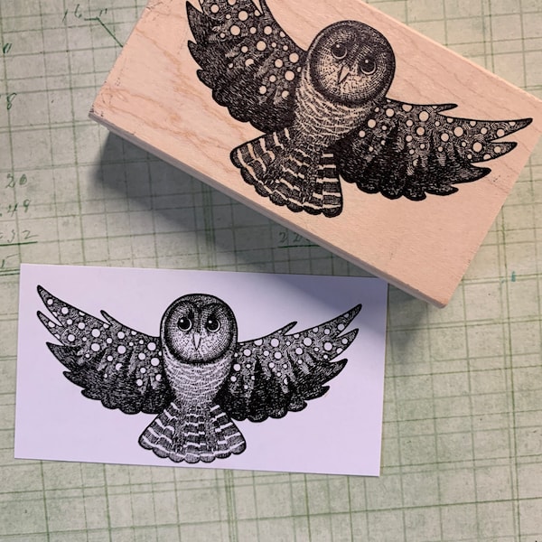 Owl Post Stamp - Etsy