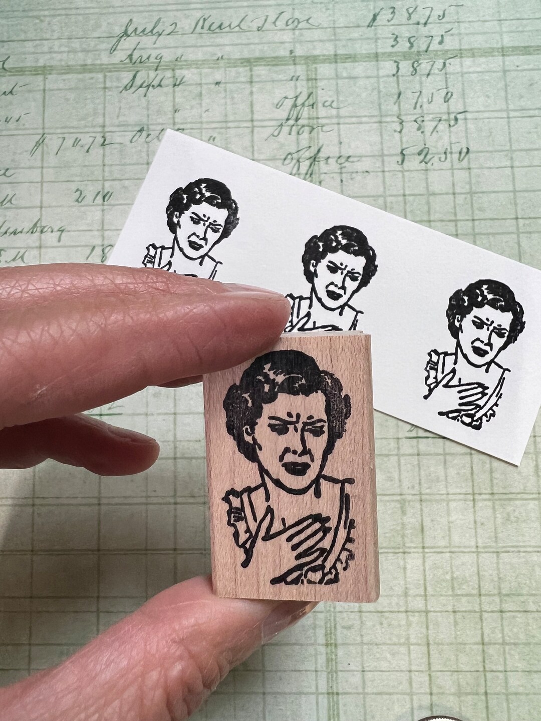 This Lady "oh My" Rubber Stamp 5147 - Etsy