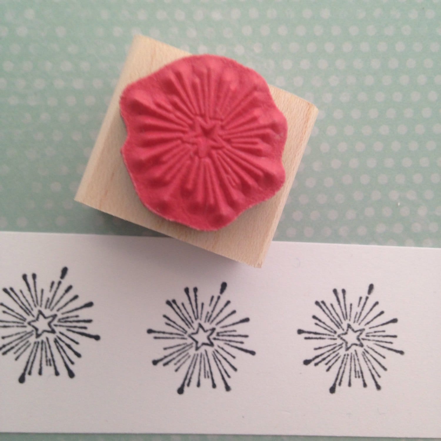 One Small Star Wood Mounted Rubber Stamp 4757 | Etsy