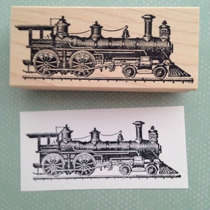 Train Engine Rubber Stamp 638 - Etsy