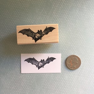 A Good Bat Rubber Stamp 4318 Flying Bat Stamp Brown Bat Rubber Stamp ...