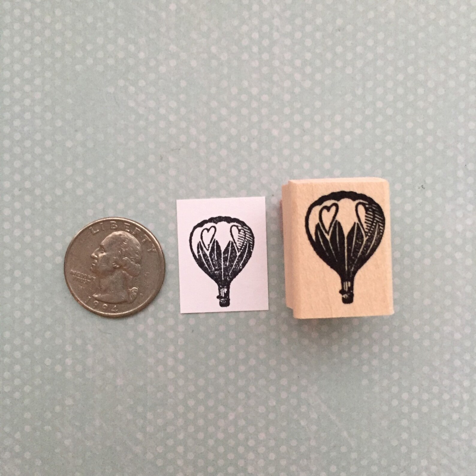 Tiny Hot Air Balloon Rubber Stamp 856 N - Etsy