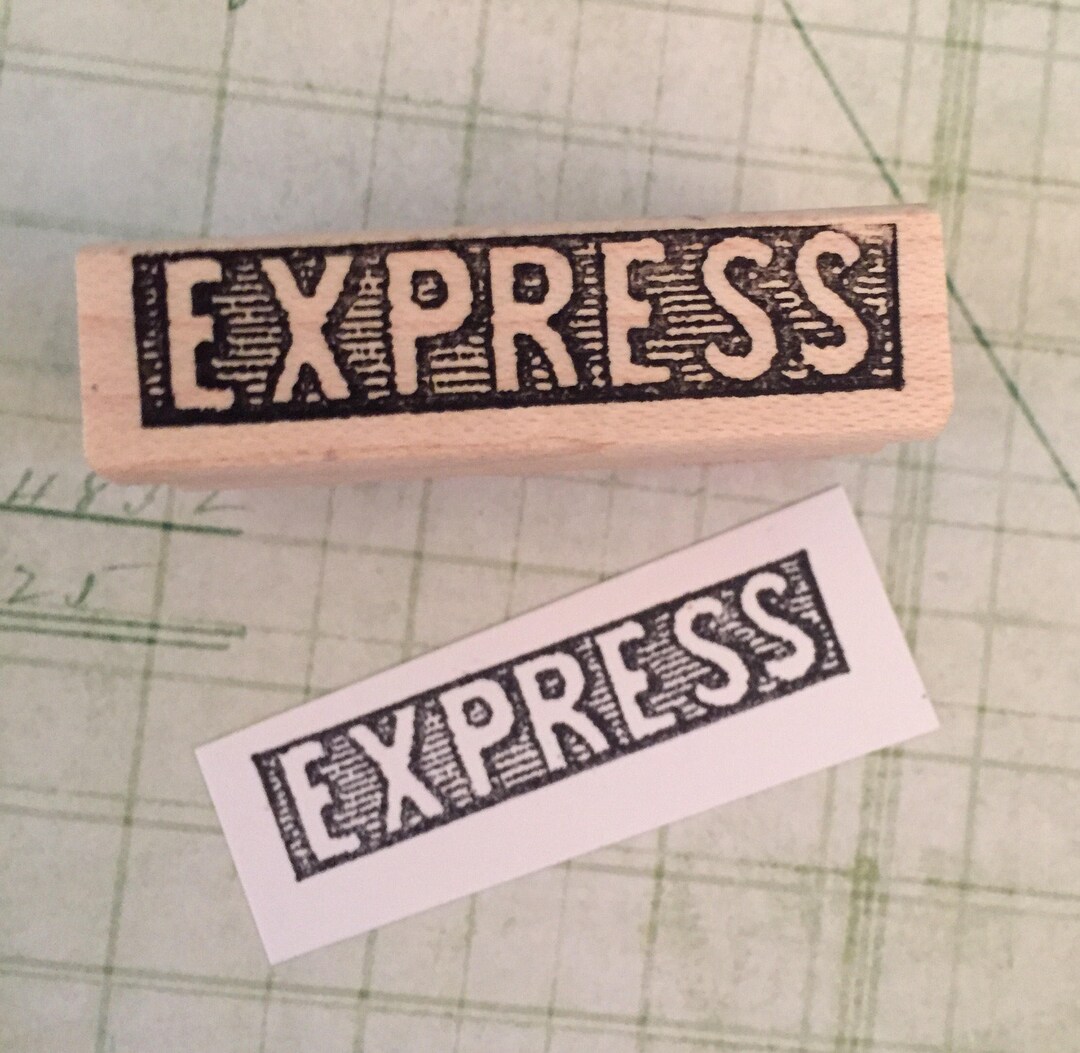 Express Rubber Stamp - Etsy