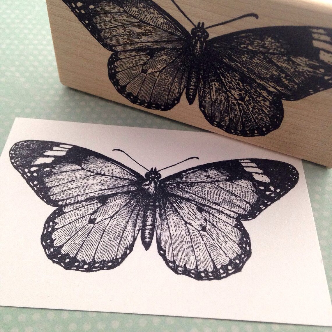 Monarch Butterfly Rubber Stamp for Planners, Journals, and DIY Crafts ...