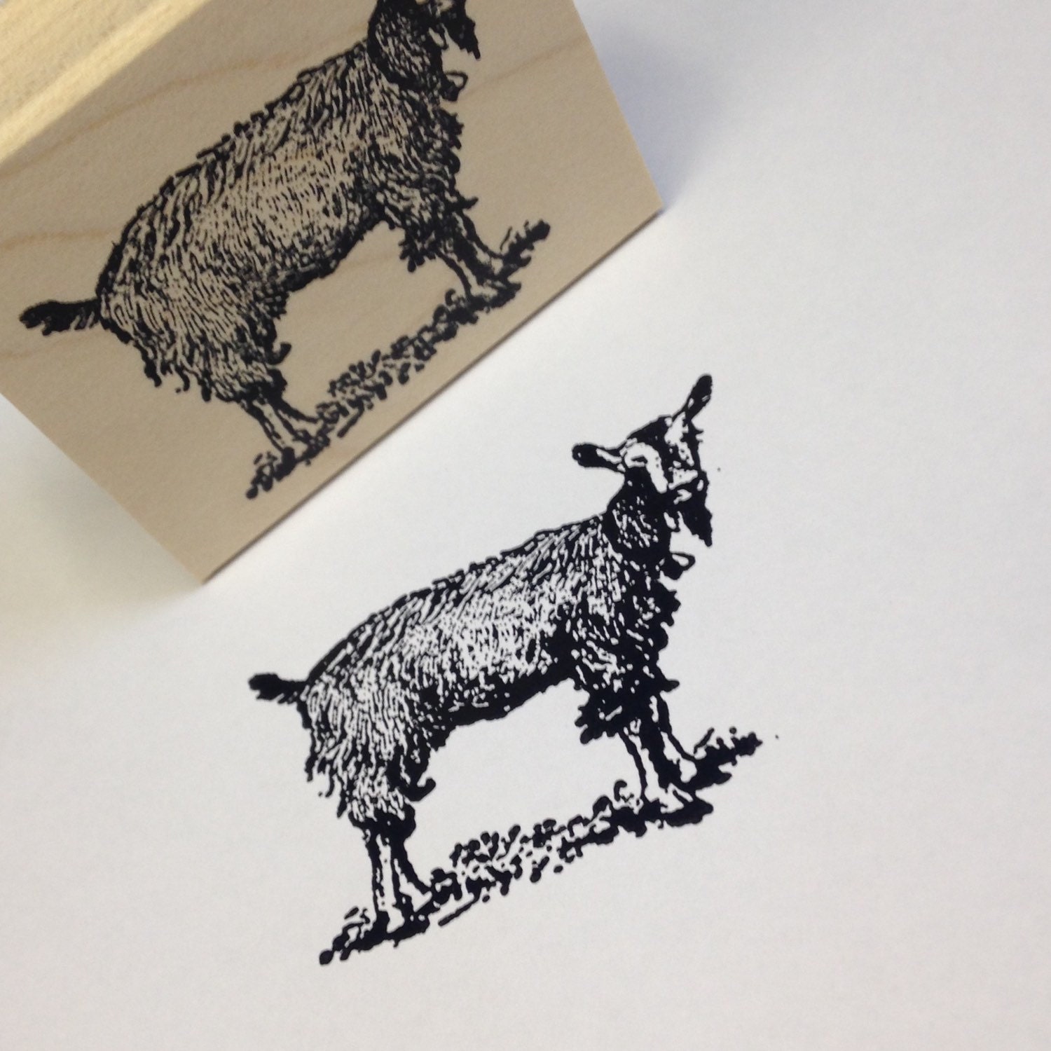 Good Goat Wood Mounted Rubber Stamp 4244 - Etsy