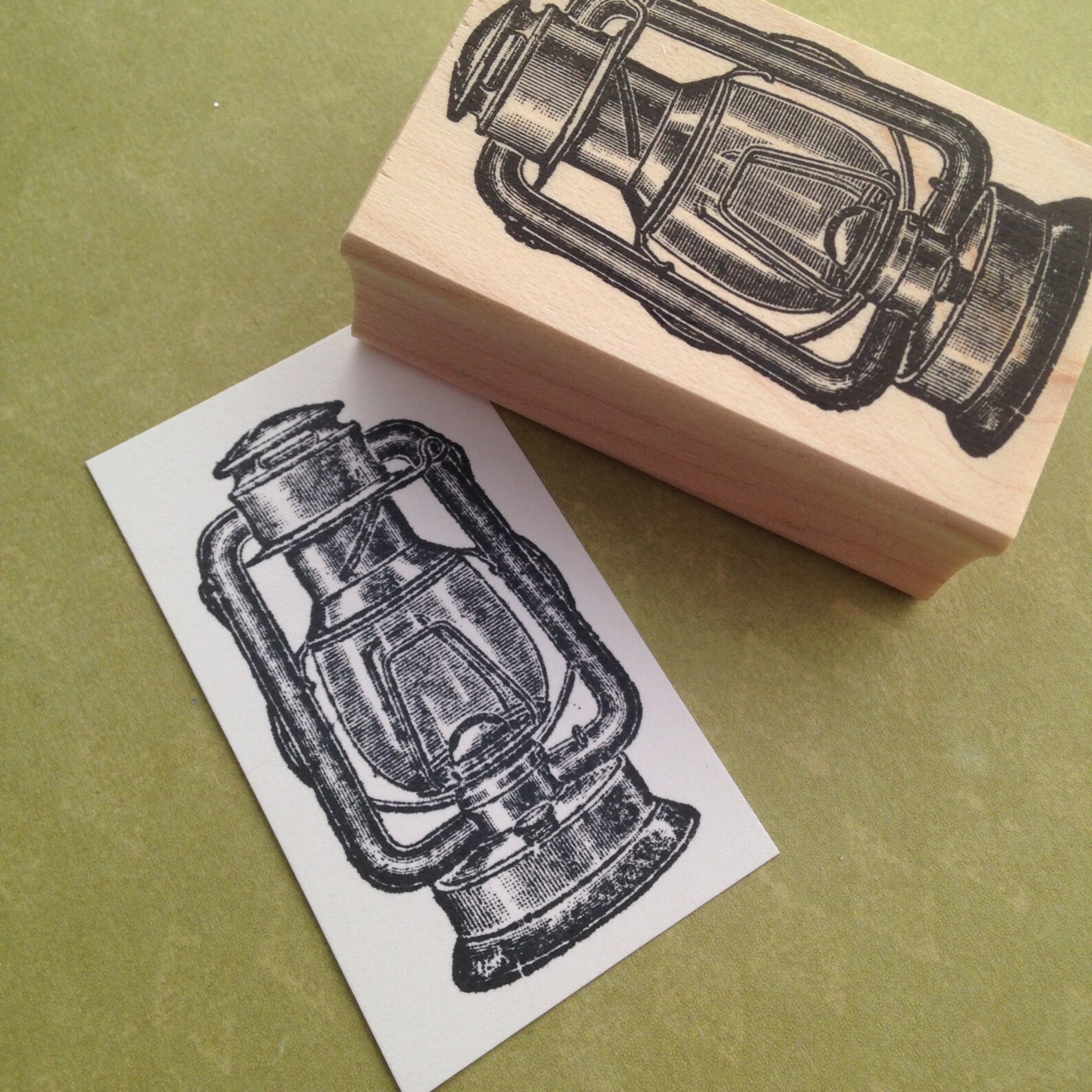 Lantern Wood Mounted Rubber Stamp 340 - Etsy