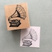 Vintage Phonograph Rubber Stamp 3497 - Etsy