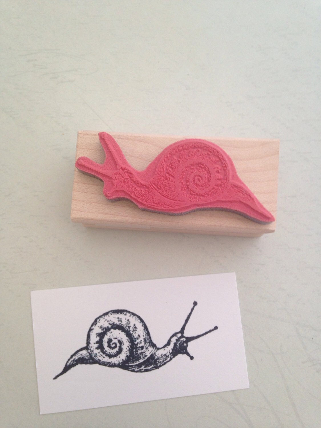 Perfect Snail Rubber Stamp for Snail Mail Stamp - Etsy