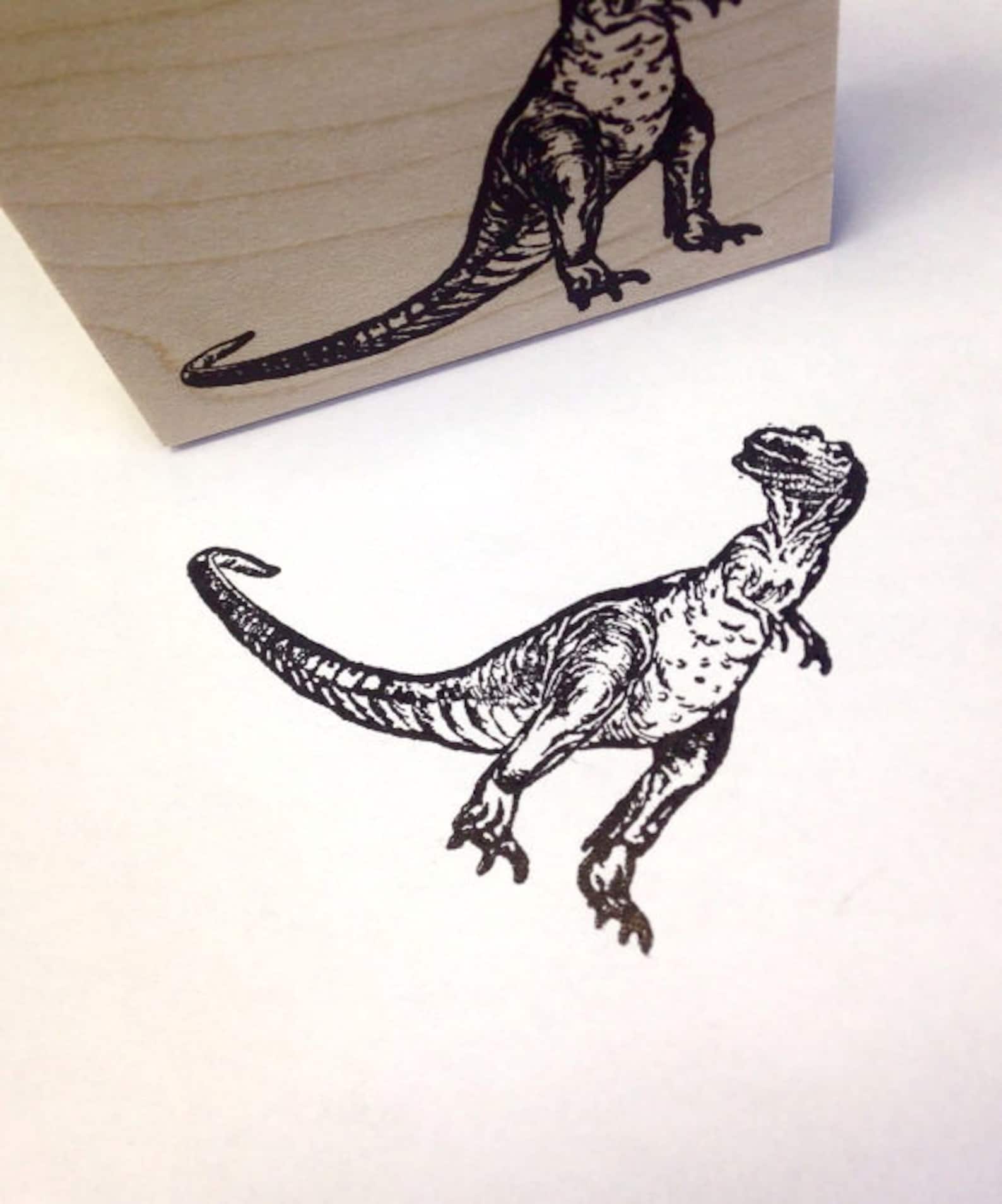 T Rex Dinosaur Wood Mounted Rubber Stamp 952 - Etsy