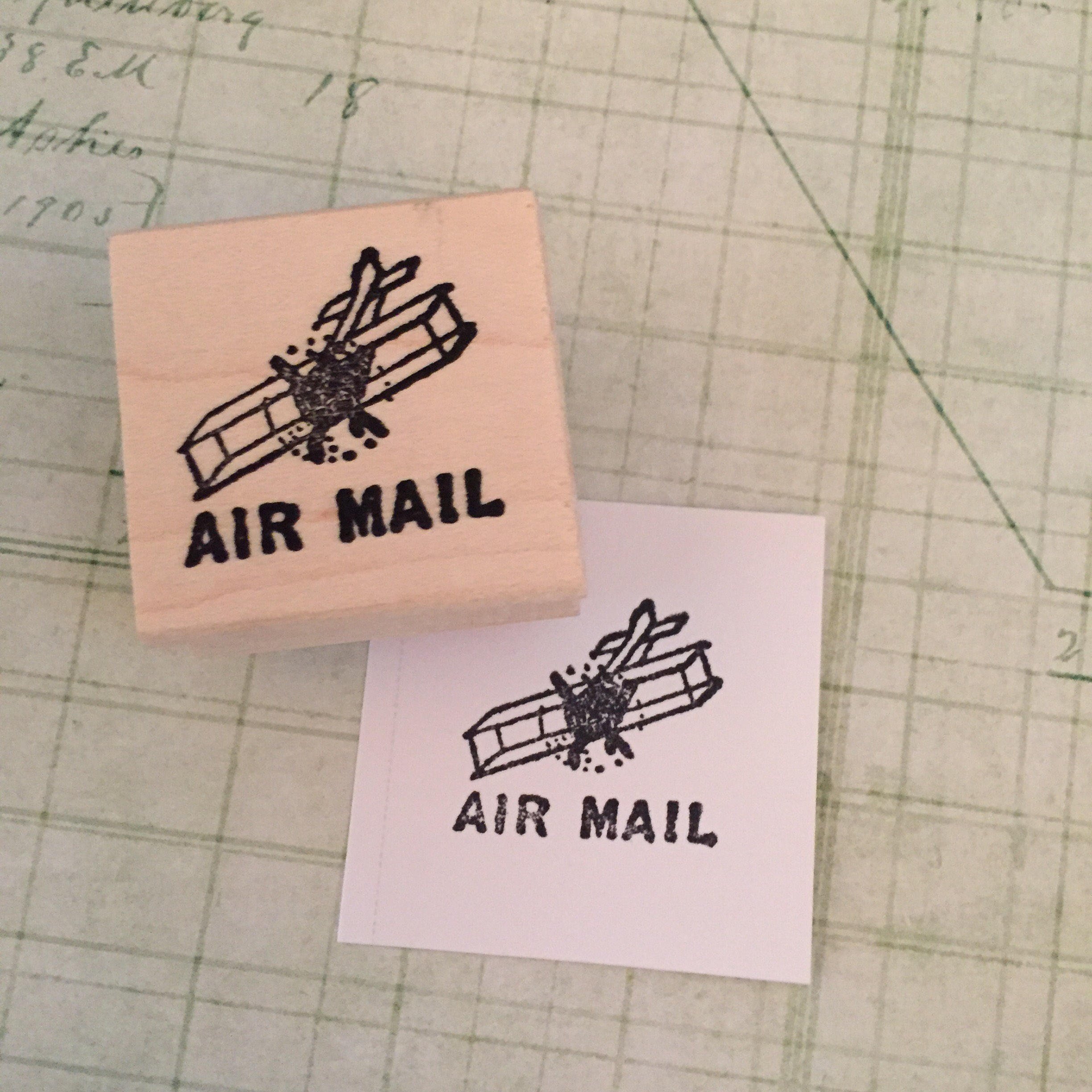 Air Mail Rubber Stamp - Etsy