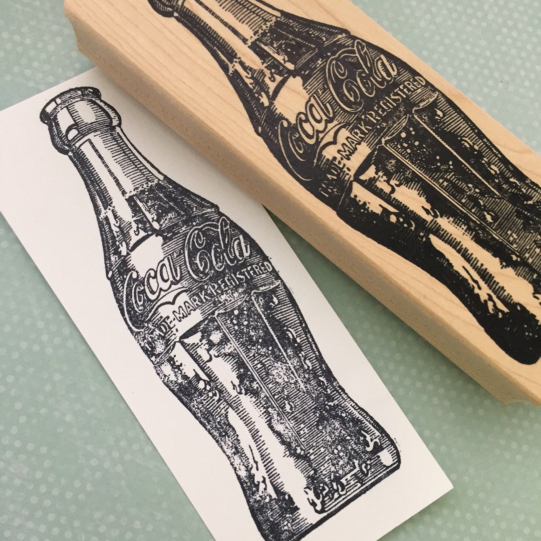 Big Bottle of Coke Rubber Stamp 618 - Etsy