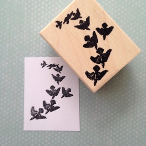 Flock of Crows Rubber Stamp 4351 - Etsy
