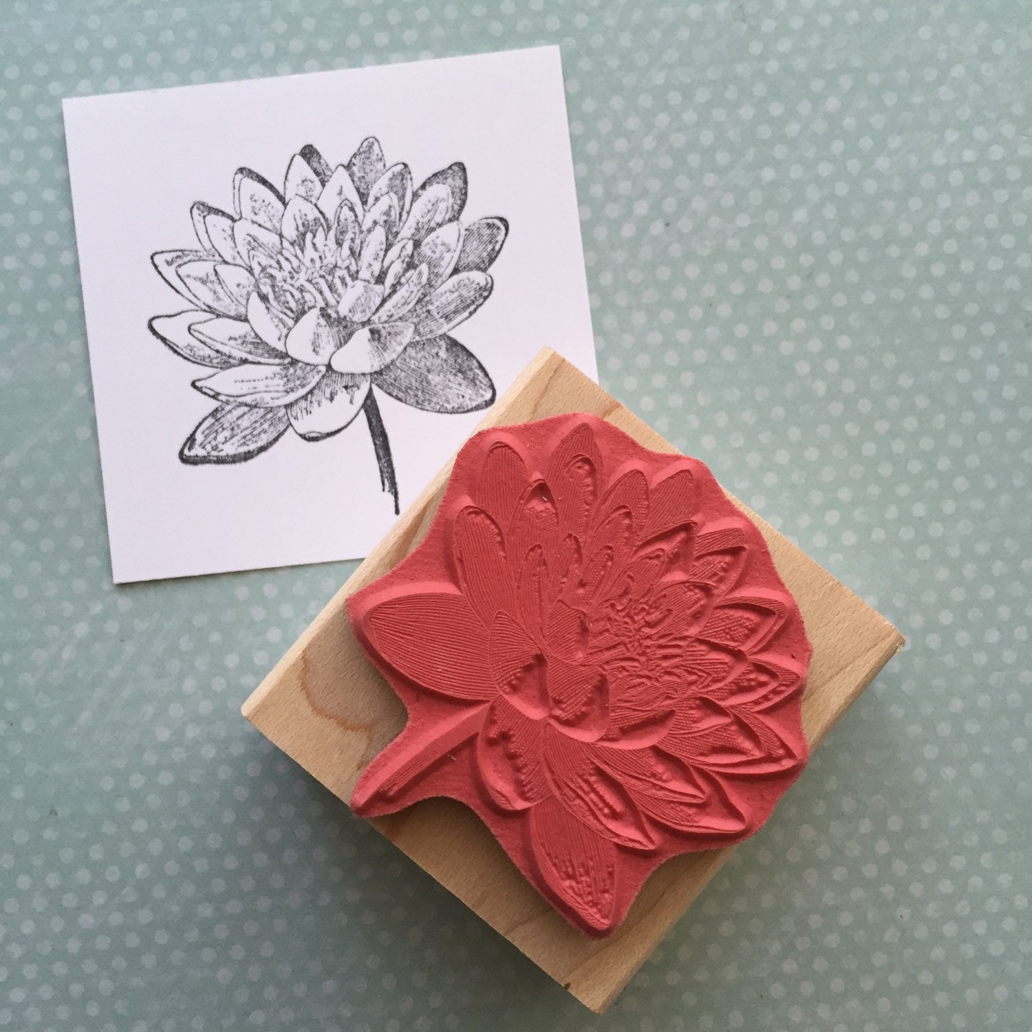 Lily Rubber Stamp 2278 | Etsy
