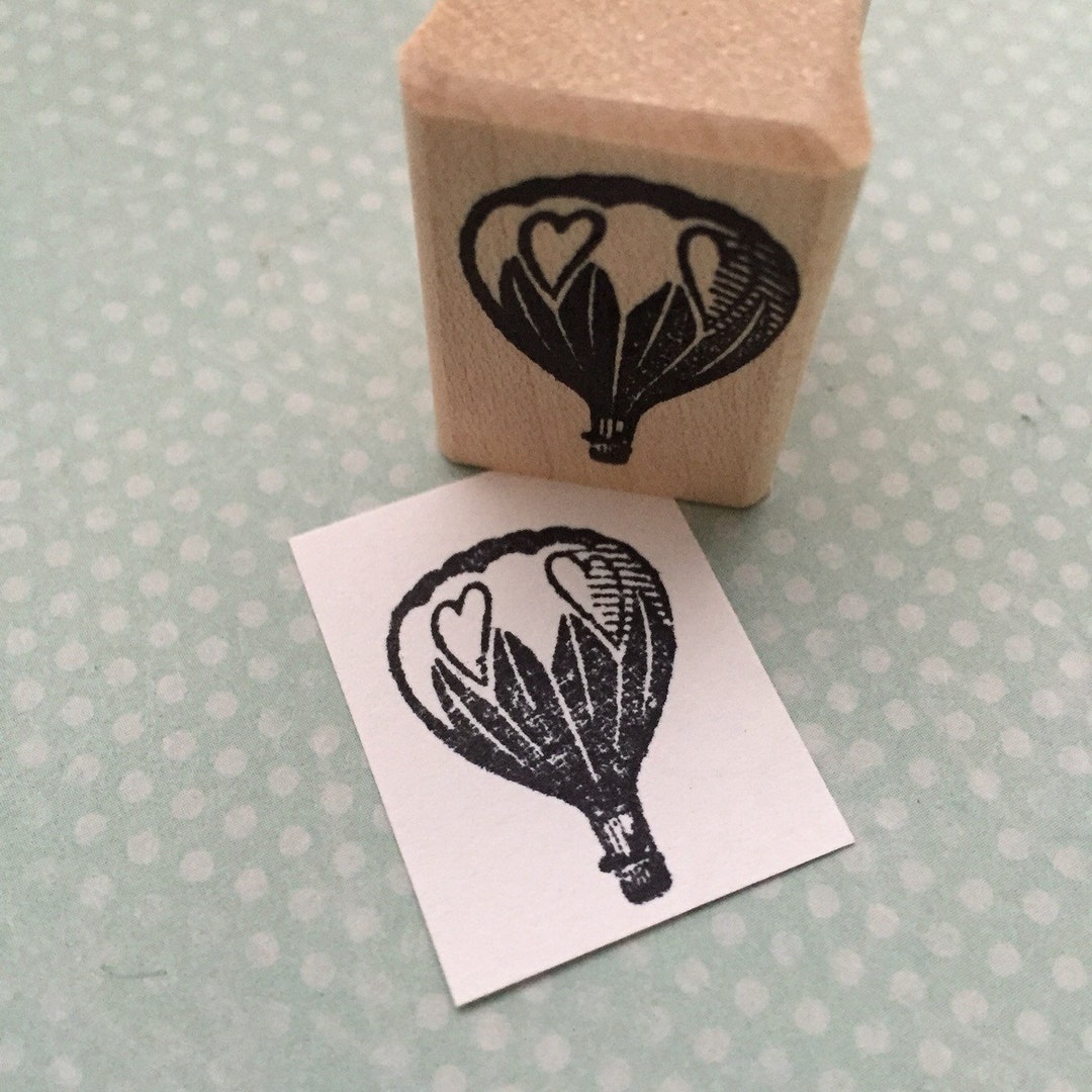 Tiny Hot Air Balloon Rubber Stamp 856 N - Etsy