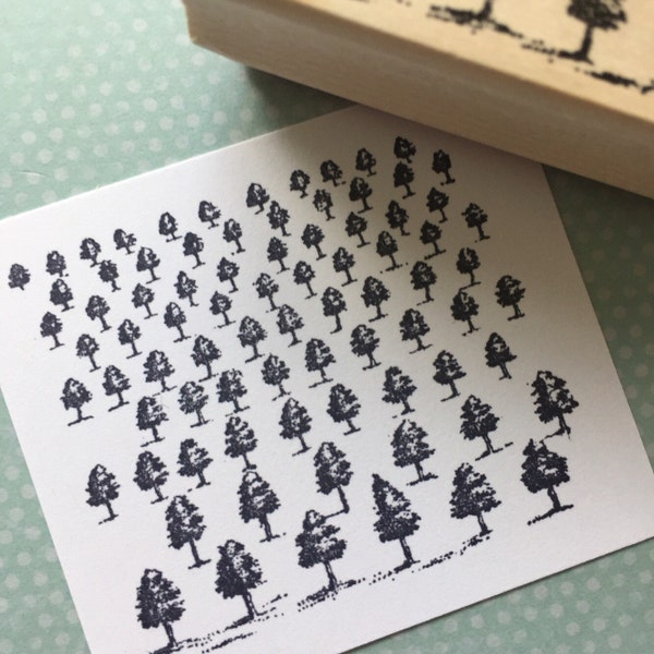 Forest Stamp - Etsy