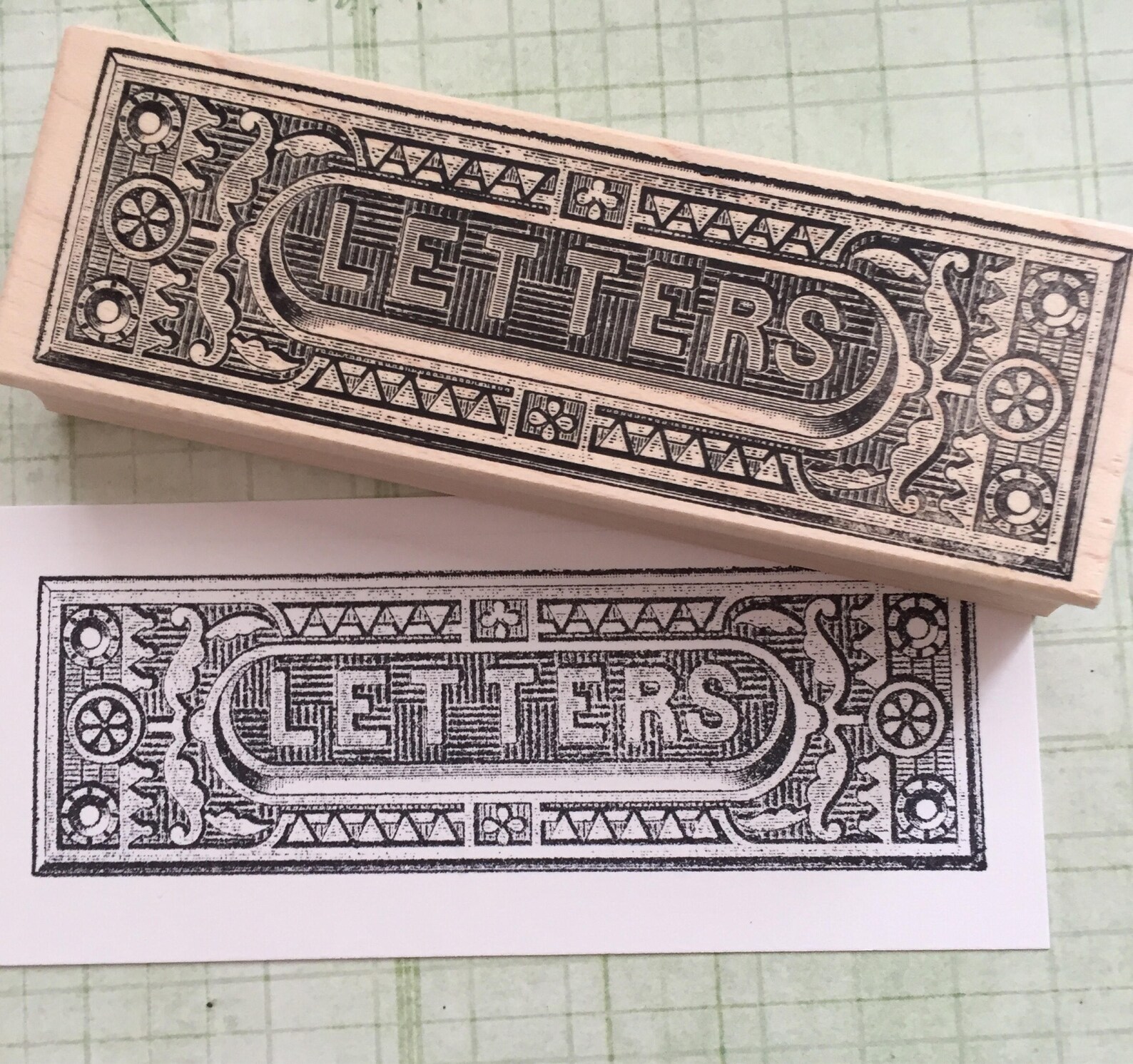 Large Letter Slot Rubber Stamp 4103 - Etsy