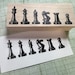 Chess Pieces Rubber Stamp - Etsy