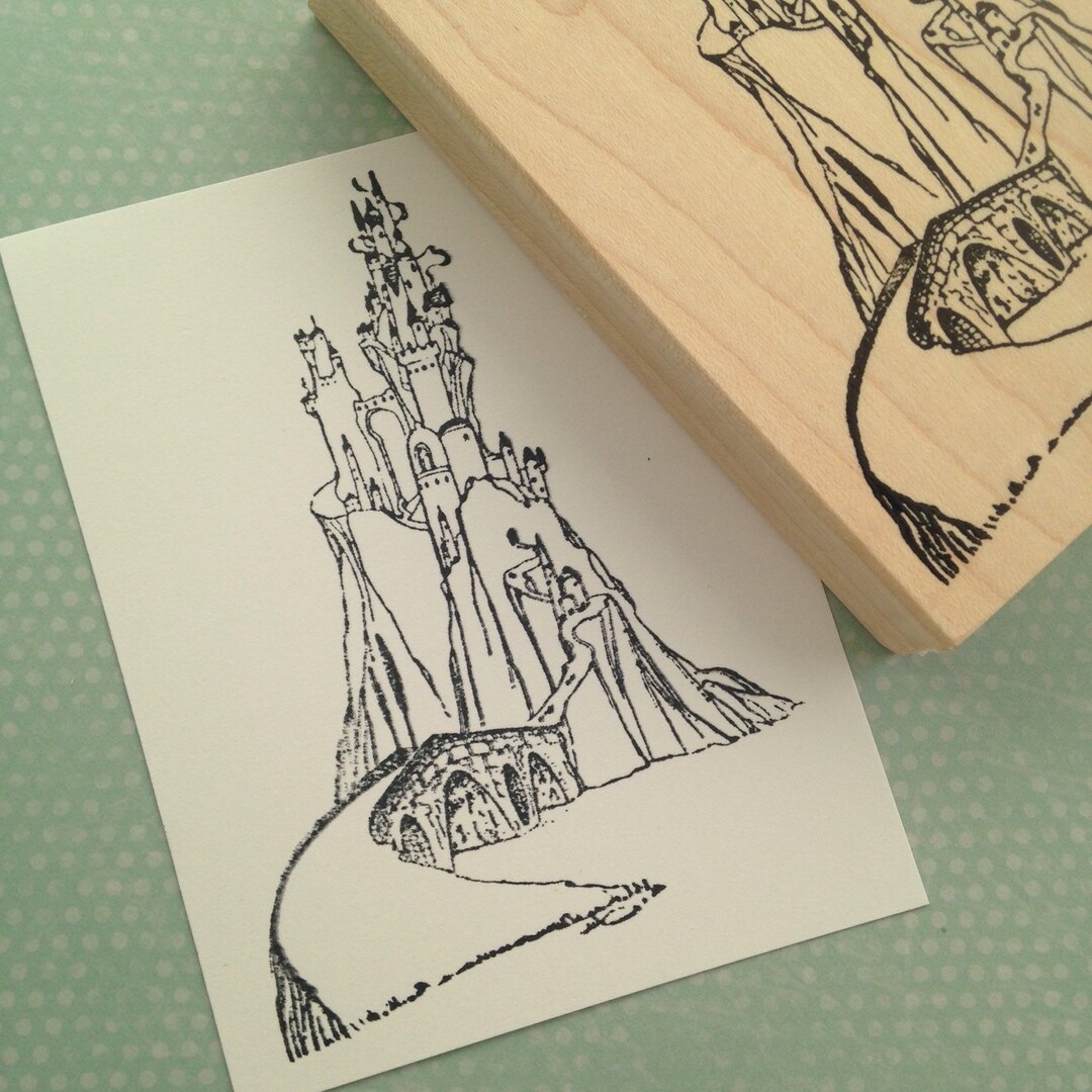 Fairy Tale Castle Rubber Stamp 3271 W - Etsy