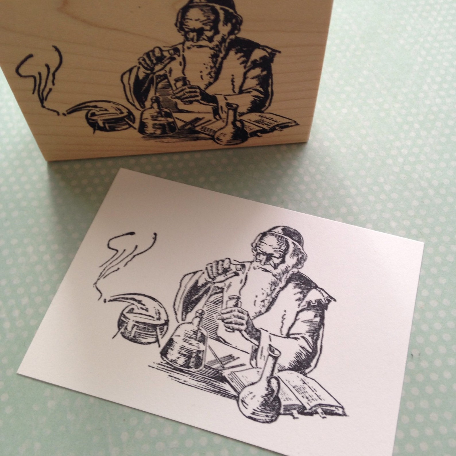 Chemist Wood Mounted Rubber Stamp 2158U - Etsy